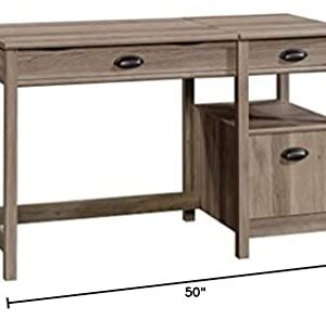 Sauder Harbor View Lift Top Desk, Salt Oak finish