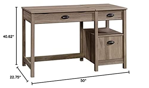 Sauder Harbor View Lift Top Desk, Salt Oak finish