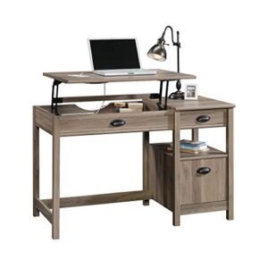 Sauder Harbor View Lift Top Desk, Salt Oak finish