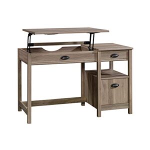 Sauder Harbor View Lift Top Desk, Salt Oak finish