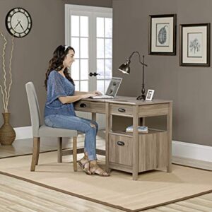 Sauder Harbor View Lift Top Desk, Salt Oak finish