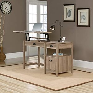 Sauder Harbor View Lift Top Desk, Salt Oak finish