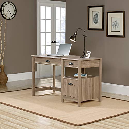 Sauder Harbor View Lift Top Desk, Salt Oak finish