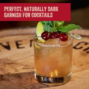 Traverse City Whiskey Co. Premium Cocktail Cherries | Cocktails & Desserts | All American, Natural, Certified Kosher, Stemless, Slow-Cooked Garnish for Old Fashioned, Ice Cream Sundaes & More