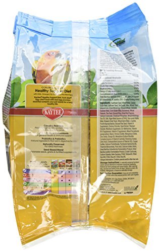 Kaytee Forti-Diet Pro Health Egg-Cite! Conure & Lovebird Food, 2 pack 3-lb bags