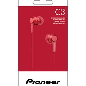 Pioneer SE-C3T-R RED in-Ear Wired Headphones