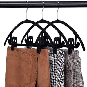 Corodo Hanger Clips for Velvet Hangers, 20 Pack Velvet Hangers Clips, Strong Hanger Clips Perfect for Pants Hangers (Black)