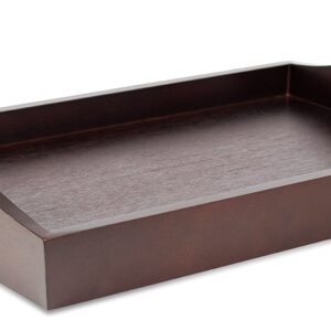 BirdRock Home Wood Bed Tray with Folding Legs - Wide Breakfast Serving Tray Lap Desk with Sides and Handles - Walnut