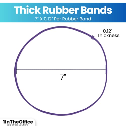 1InTheOffice Large Big Rubber Bands, 24/Pack