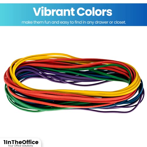 1InTheOffice Large Big Rubber Bands, 24/Pack