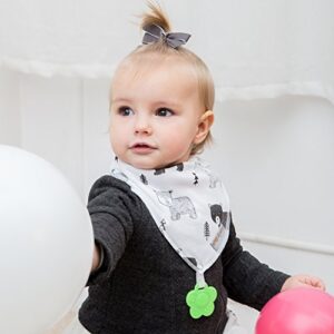 vuminbox Baby Bandana Drool Bibs and Teething Toys Made with 100% Organic Cotton, Absorbent and Soft (10-Pack Unisex)