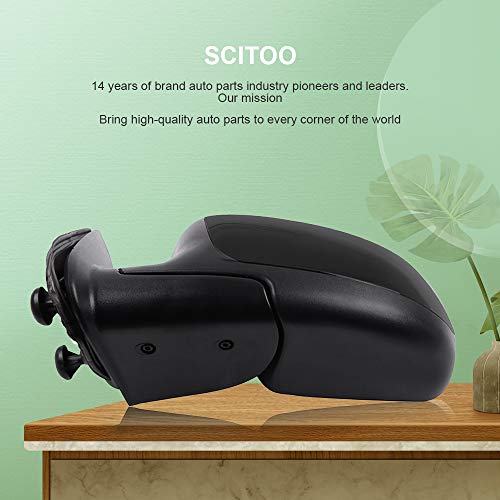 SCITOO Driver Left Door Mirror for 1999-2006 for Chevy Silverado Suburban Tahoe for GMC Sierra Yukon Manual Adjusted Folding Side Mirror (1999-2000 New Body Style 2007 Classic)