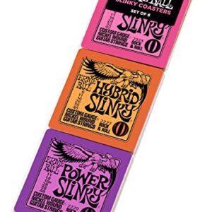 Ernie Ball Slinky Coasters, Pack of 6