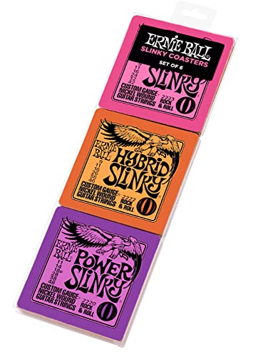 Ernie Ball Slinky Coasters, Pack of 6