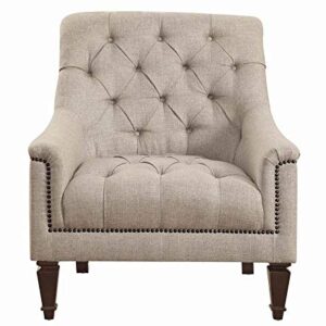 Coaster Fabric Loveseat Beige Finish 505643