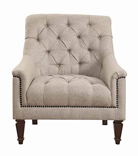 Coaster Fabric Loveseat Beige Finish 505643