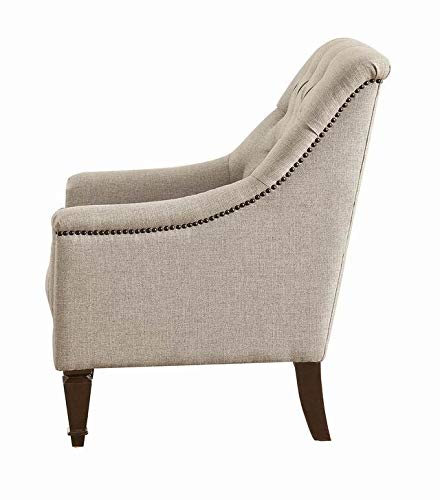 Coaster Fabric Loveseat Beige Finish 505643