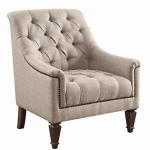 Coaster Fabric Loveseat Beige Finish 505643