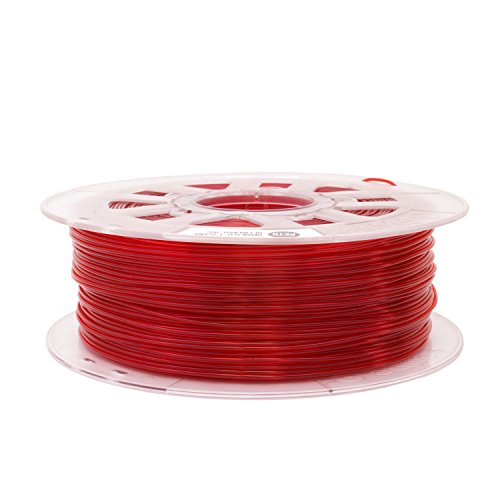 Gizmo Dorks 1.75mm PETG Filament 1kg /2.2lbs for 3D Printers, Translucent Red