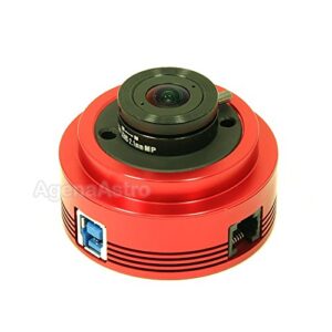 zwo asi120mm-s 1.2 mp cmos monochrome super speed astronomy camera with usb 3.0 (camera only)