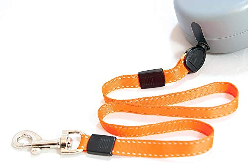 Wigzi Two Dog Retractable Non-Tangling Dog Leash with Innovative Gel Handle - Walk 2 Dogs Up to 50 lbs Each - 10 ft Leads, Small/Medium, Gray