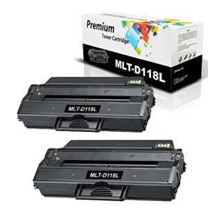 2pk d118l toner compatible mlt-d118l mlt d118l toner replacement for samsung mlt-d118l d118l toner cartridge for use in samsung m3015dw & m3065fw 2 pack by futune