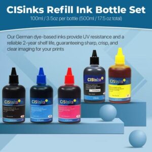 CISinks Refill Ink Bottle Set Compatible Alternative for PGI-280 / CLI-281 Printers PIXMA TR8520 TR7520 TS6120