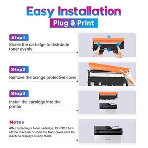 ONLYU Compatible Toner Cartridge Replacement for Samsung CLT 404S CLT-K404S CLT-C404S CLT-M404S CLT-Y404S to Used with Xpress C480FW C430W SL-C430W SL-C480FW SL-C480FN Printer (4 Packs)