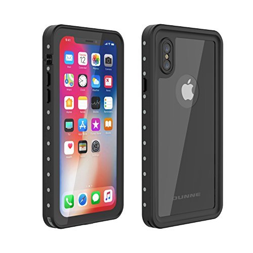 OUNNE iPhone X/Xs Waterproof Case, Underwater Full Sealed Cover Snowproof Shockproof Dirtproof IP68 Certified Waterproof Case with Built-in Screen Protector for iPhone X/Xs