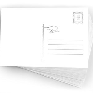 Blank Mailable Postcards Printable, 4x6, Heavy Duty 14pt, Blank Postcards for Art or Printing with Mailing Side for Mailing, Christmas Holiday Postcards. (48ct)