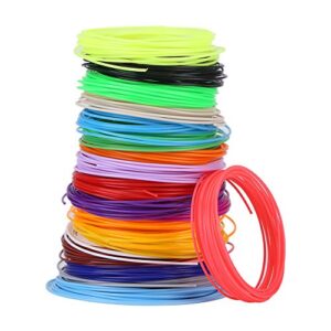 1 set of 20 pcs 3d pen filament refills for low temperature 3 d pen pcl filament refills 16.4 feet for each color 3 dimensional printing pen filament refills 1.75mm