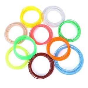 1 Set of 20 Pcs 3D Pen Filament Refills for Low Temperature 3 D Pen PCL Filament Refills 16.4 Feet for Each Color 3 Dimensional Printing Pen Filament Refills 1.75mm