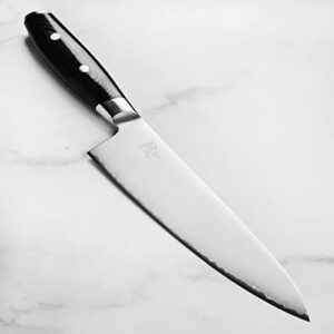 Yaxell Mon 8" Chef's Knife - Made in Japan - VG10 Stainless Steel Gyuto with Micarta Handle