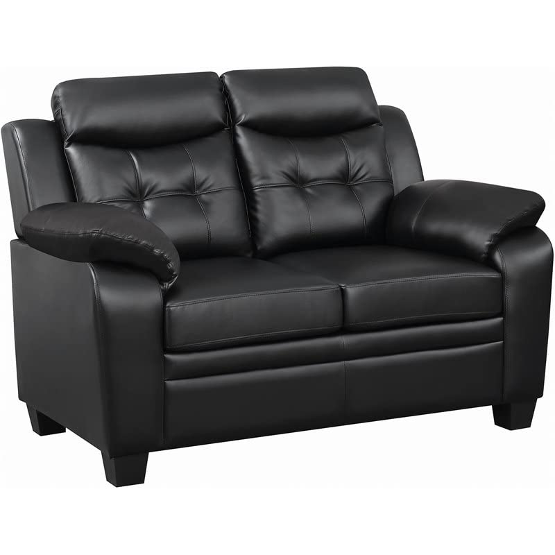 Coaster Home Furnishings Finley Tufted Upholstered Loveseat Black