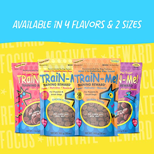 Crazy Dog Mini Train-Me! Training Treats 10 oz. Pouch, Beef Flavor, with 500 Treats per Bag, Recommended by Dog Trainers