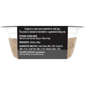 CESAR Simply Crafted Adult Wet Dog Food Meal Topper, Chicken, (10) 1.3 oz. Tubs