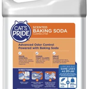 Cat's Pride Lightweight Clumping Cat Litter 10 Pounds, Baking Soda