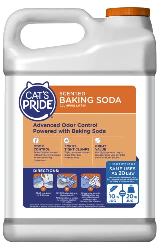 Cat's Pride Lightweight Clumping Cat Litter 10 Pounds, Baking Soda