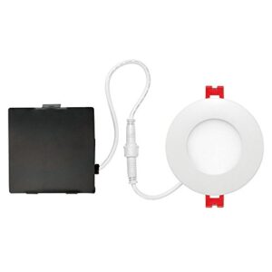 globe electric 91205 3" white integrated recessed kit