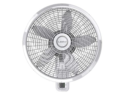 Lasko Lasko-18 Oscillating Wall-Mount W/Remote, 3-Speed (M18950) Household Fans, Standard