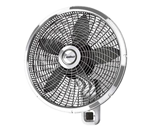 Lasko Lasko-18 Oscillating Wall-Mount W/Remote, 3-Speed (M18950) Household Fans, Standard