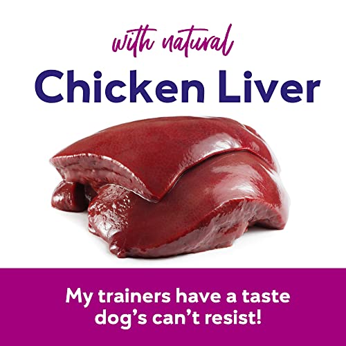 Buddy Trainers Dog & Puppy Training Treats for Small or Large Dogs, Baked in USA, Natural Chicken Liver 7 oz.