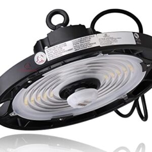 RuggedGrade 150 Watt Titan 5 Motion Sensor LED High Bay UFO Light - 22,000 Lumen - 5000K - DLC Verified High Bay LED