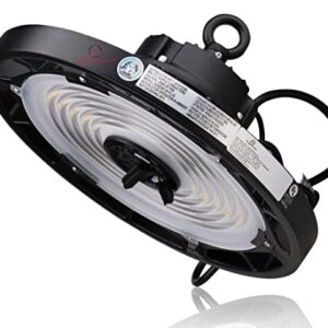 RuggedGrade 150 Watt Titan 5 Motion Sensor LED High Bay UFO Light - 22,000 Lumen - 5000K - DLC Verified High Bay LED