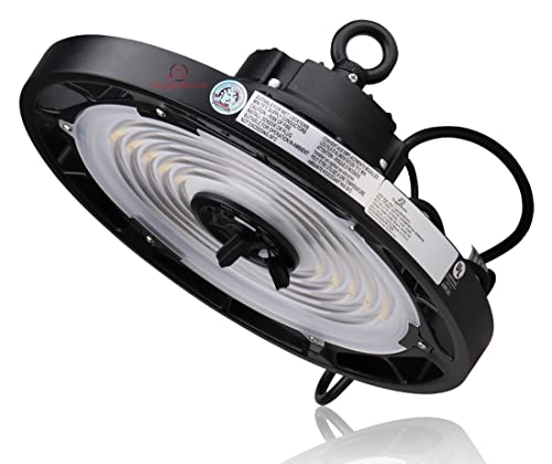 RuggedGrade 150 Watt Titan 5 Motion Sensor LED High Bay UFO Light - 22,000 Lumen - 5000K - DLC Verified High Bay LED