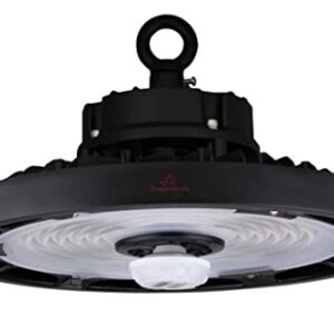 RuggedGrade 150 Watt Titan 5 Motion Sensor LED High Bay UFO Light - 22,000 Lumen - 5000K - DLC Verified High Bay LED