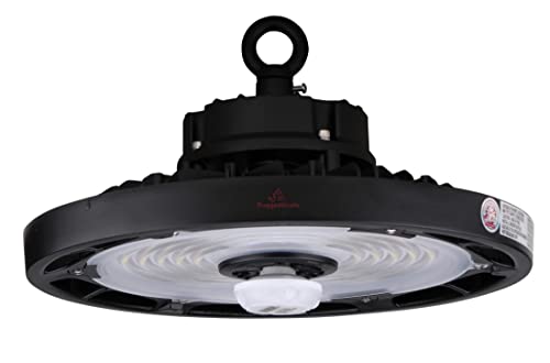 RuggedGrade 150 Watt Titan 5 Motion Sensor LED High Bay UFO Light - 22,000 Lumen - 5000K - DLC Verified High Bay LED