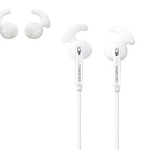 6 Pair Anti-Slip Silicone Replacement Ear Tips for Galaxy S7edge S7 S6 Edge, Samsung Level U EO-BG920 Earphone [Sport] (White)