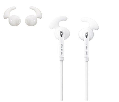 6 Pair Anti-Slip Silicone Replacement Ear Tips for Galaxy S7edge S7 S6 Edge, Samsung Level U EO-BG920 Earphone [Sport] (White)