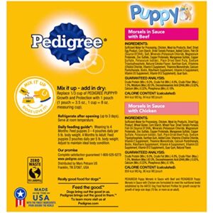 PEDIGREE PUPPY Soft Wet Dog Food 8-Count Variety Pack, 3.5 oz Pouches